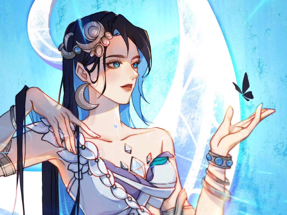 【同人插画】王者荣耀海月_Rene白沙-站酷ZCOOL