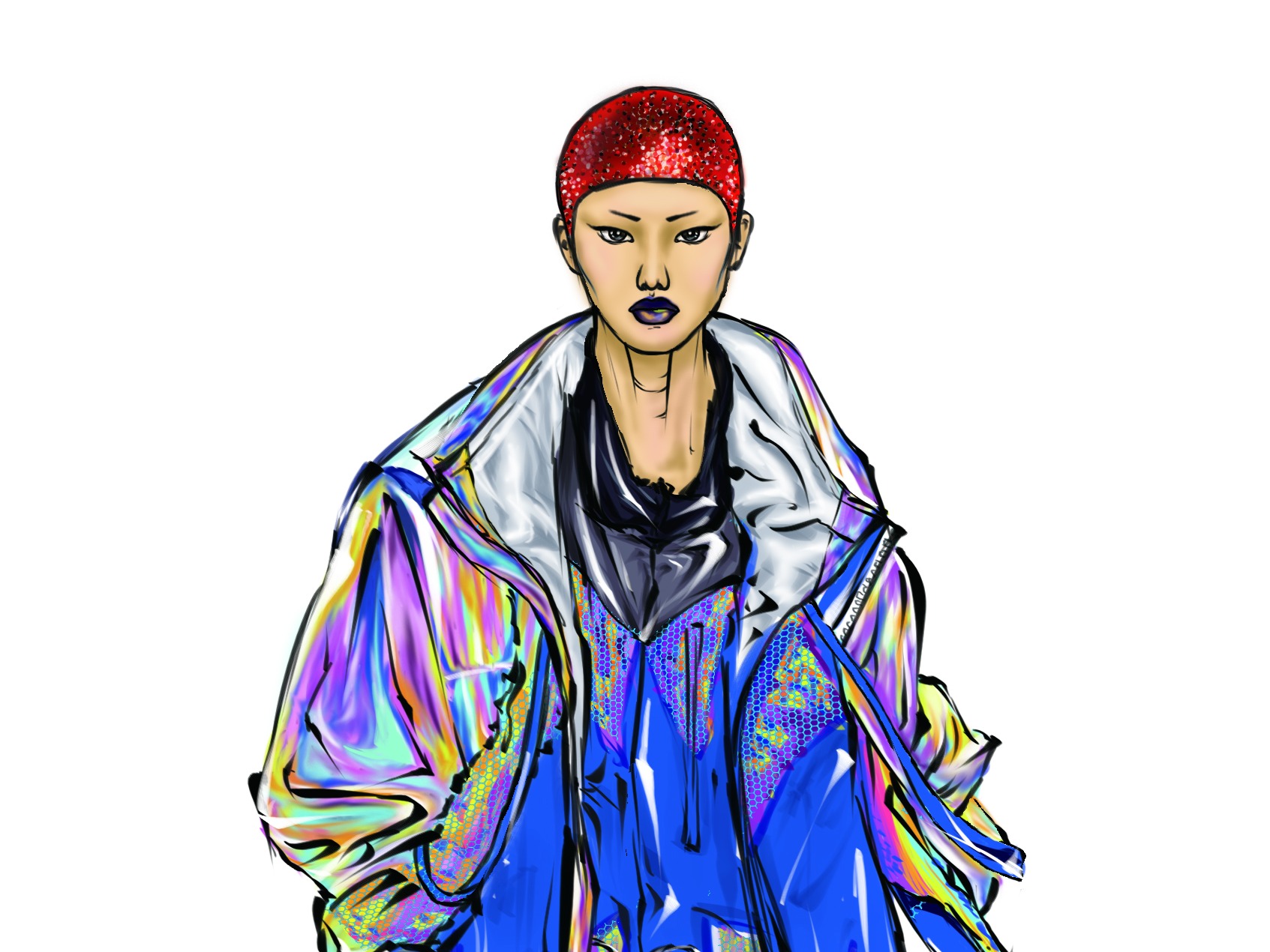 //超酷的// - 时装画效果图_LV律己-站酷ZCOOL