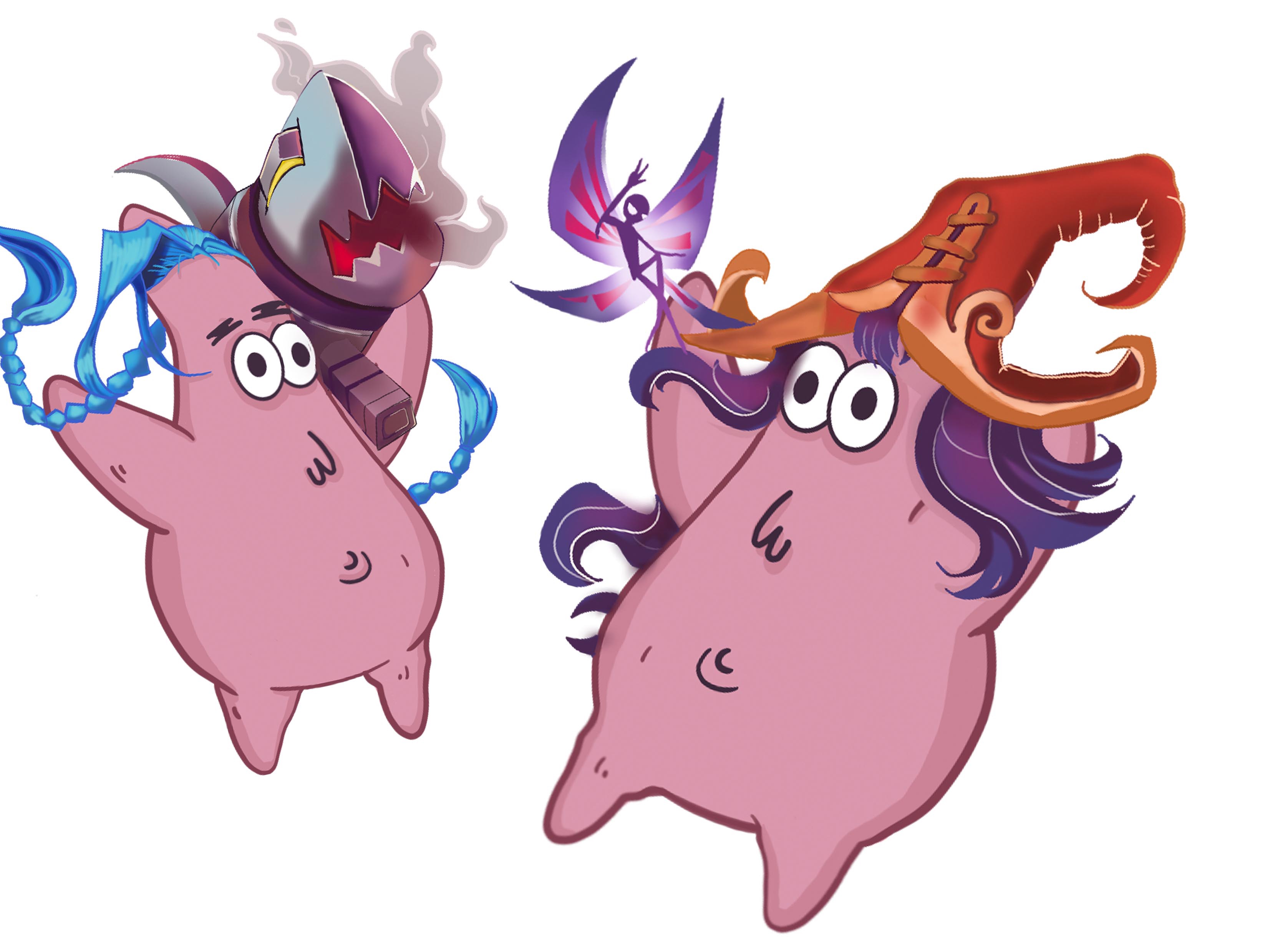 PATRICK STAR & LOL_怪兽璐-站酷ZCOOL