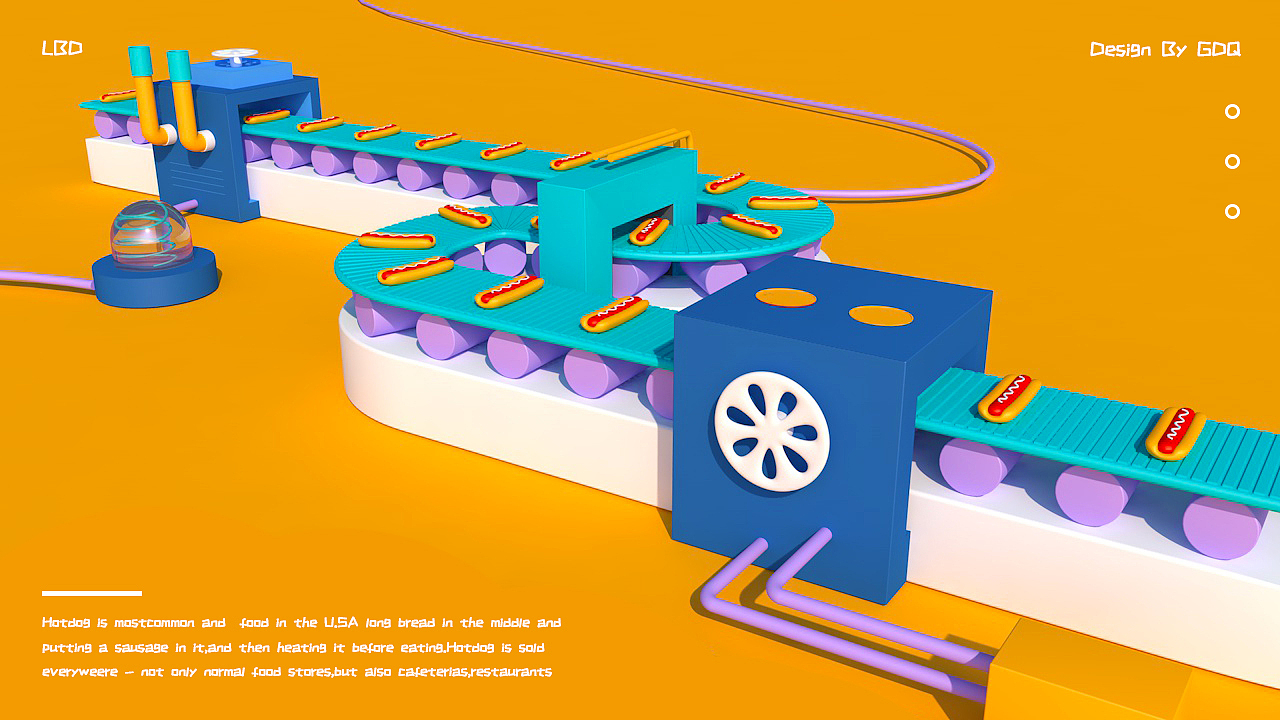 工厂小场景练习#C4D_H州路边店-站酷ZCOOL