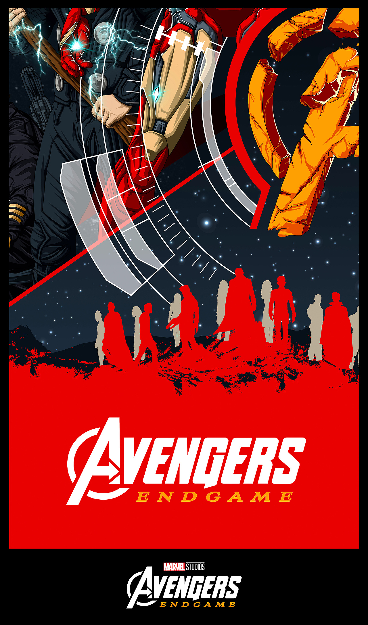 《复仇者联盟4》概念插画海报_ACEWORKS-站酷ZCOOL