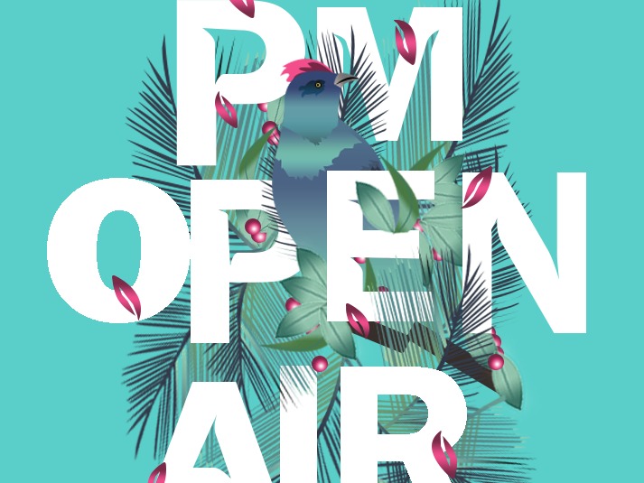 PM Open Air 海报字体排版_刘珈月-站酷ZCOOL