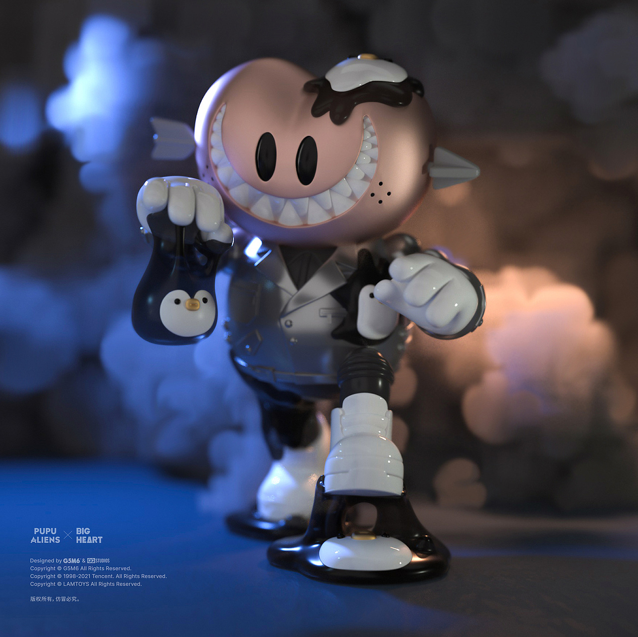 G5M6 | 腾讯PUPU Aliens x BIG HEART联名限量款曝光|平面|IP形象|G5M6_AveLeung_原创作品-站酷ZCOOL