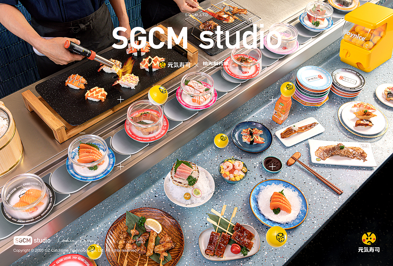 食品品牌摄影 | 元气寿司KV X SGCM 拾光制片廠_拾光传媒-站酷ZCOOL