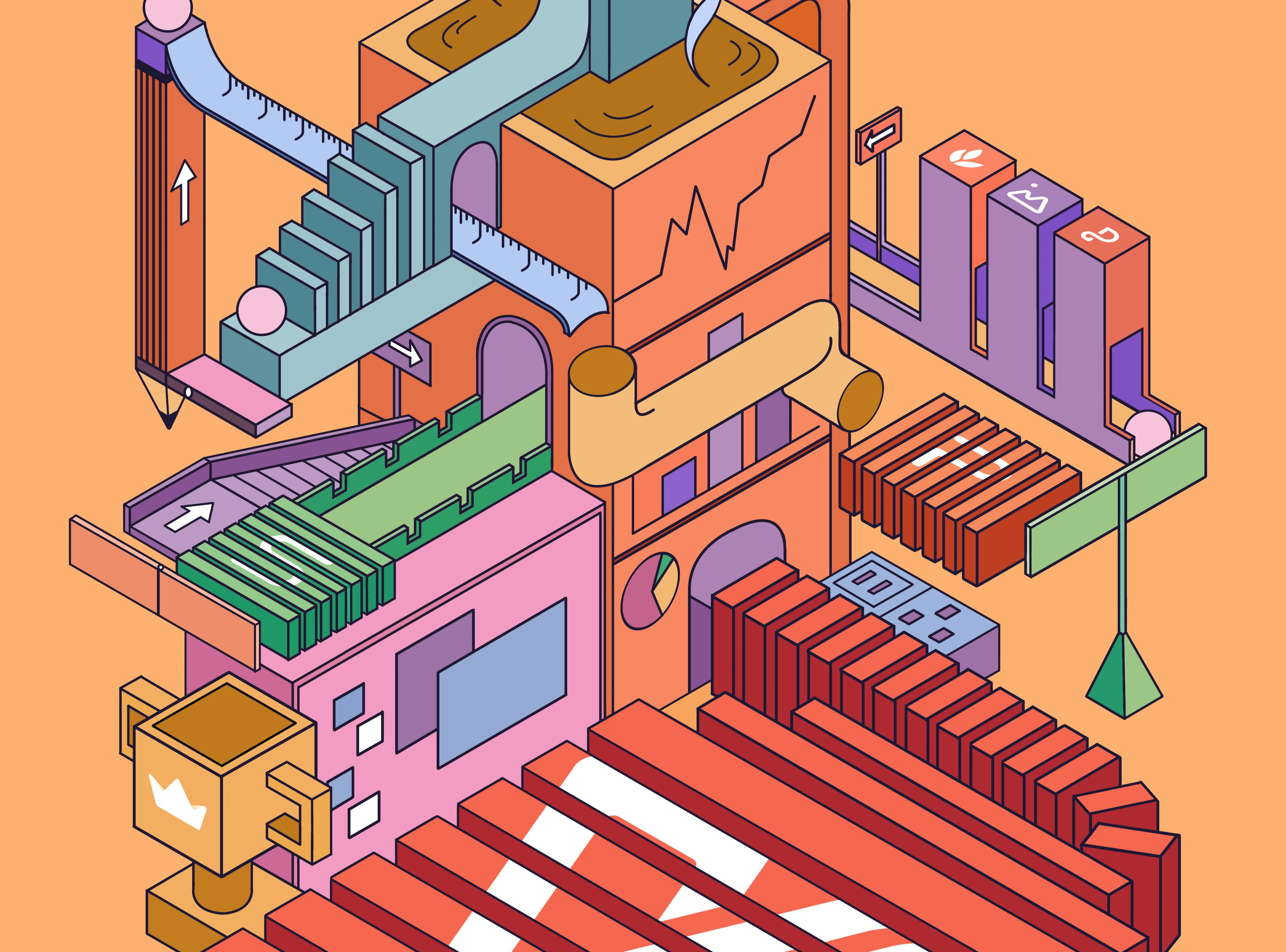 创意点亮办公美学——传递_TT_bear-站酷ZCOOL