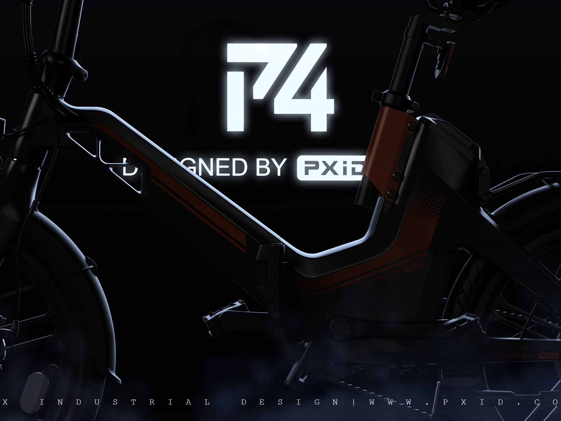 PXID-P4可折叠便携式电动自行车_品向设计-站酷ZCOOL