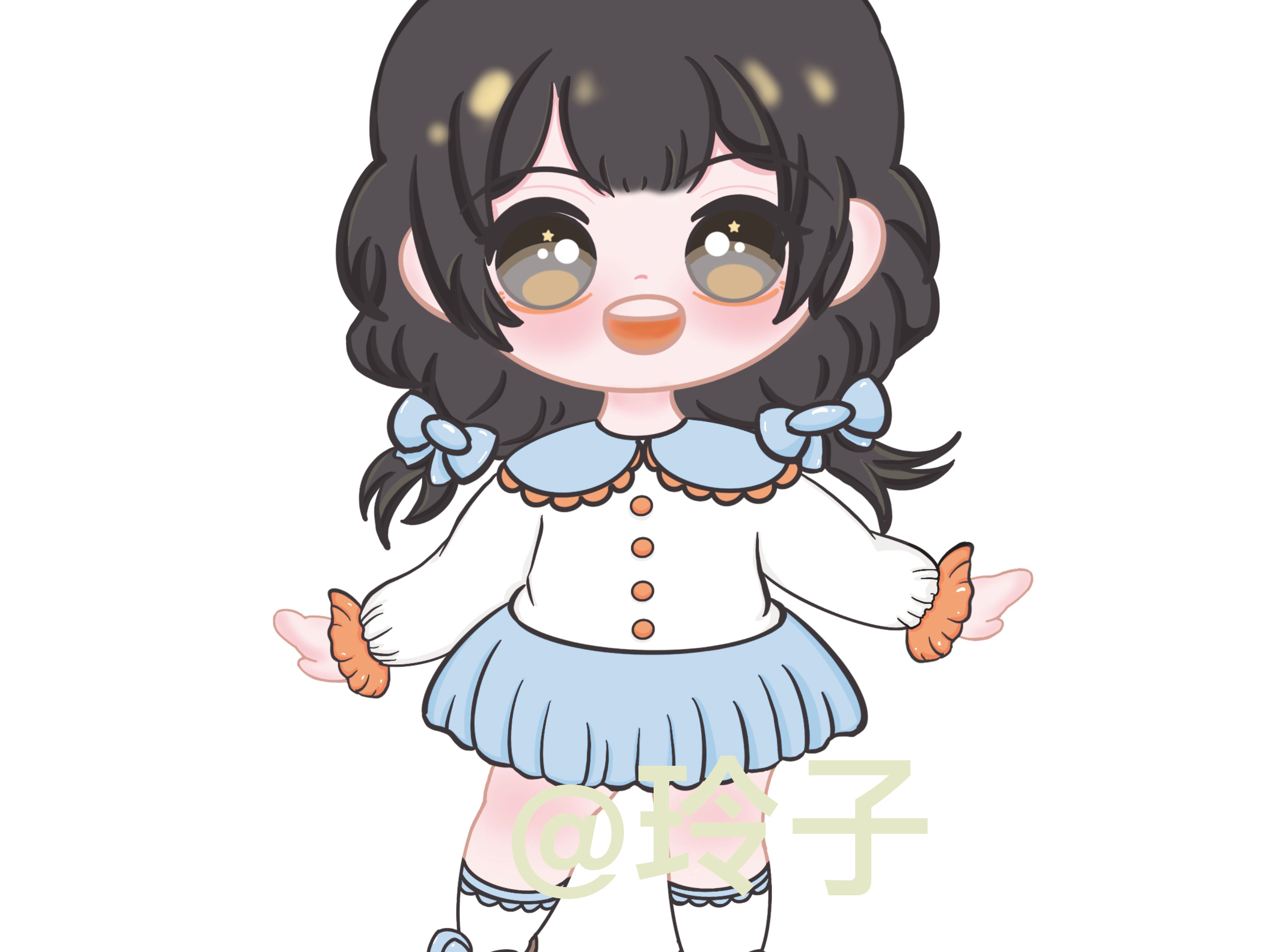 QQ人_插画师玲子咩-站酷ZCOOL