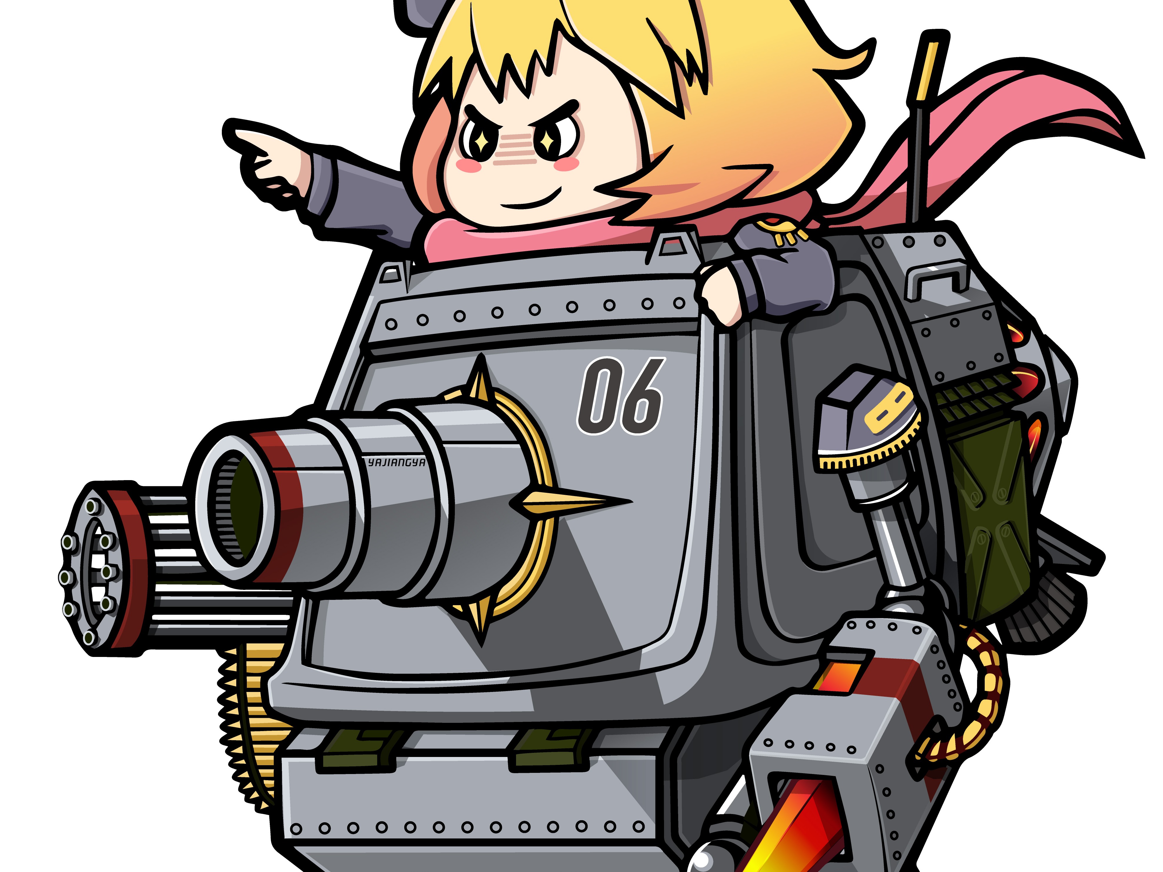 企鹅娘与载具_雅姜雅0228-站酷ZCOOL