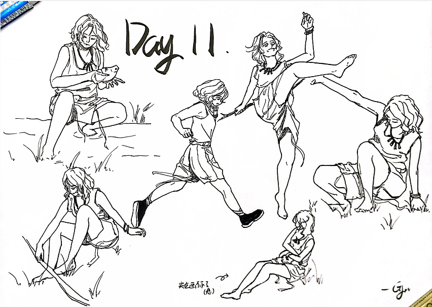 #速写60天挑战赛#Day11@速写班长_风铃冰泪-站酷ZCOOL