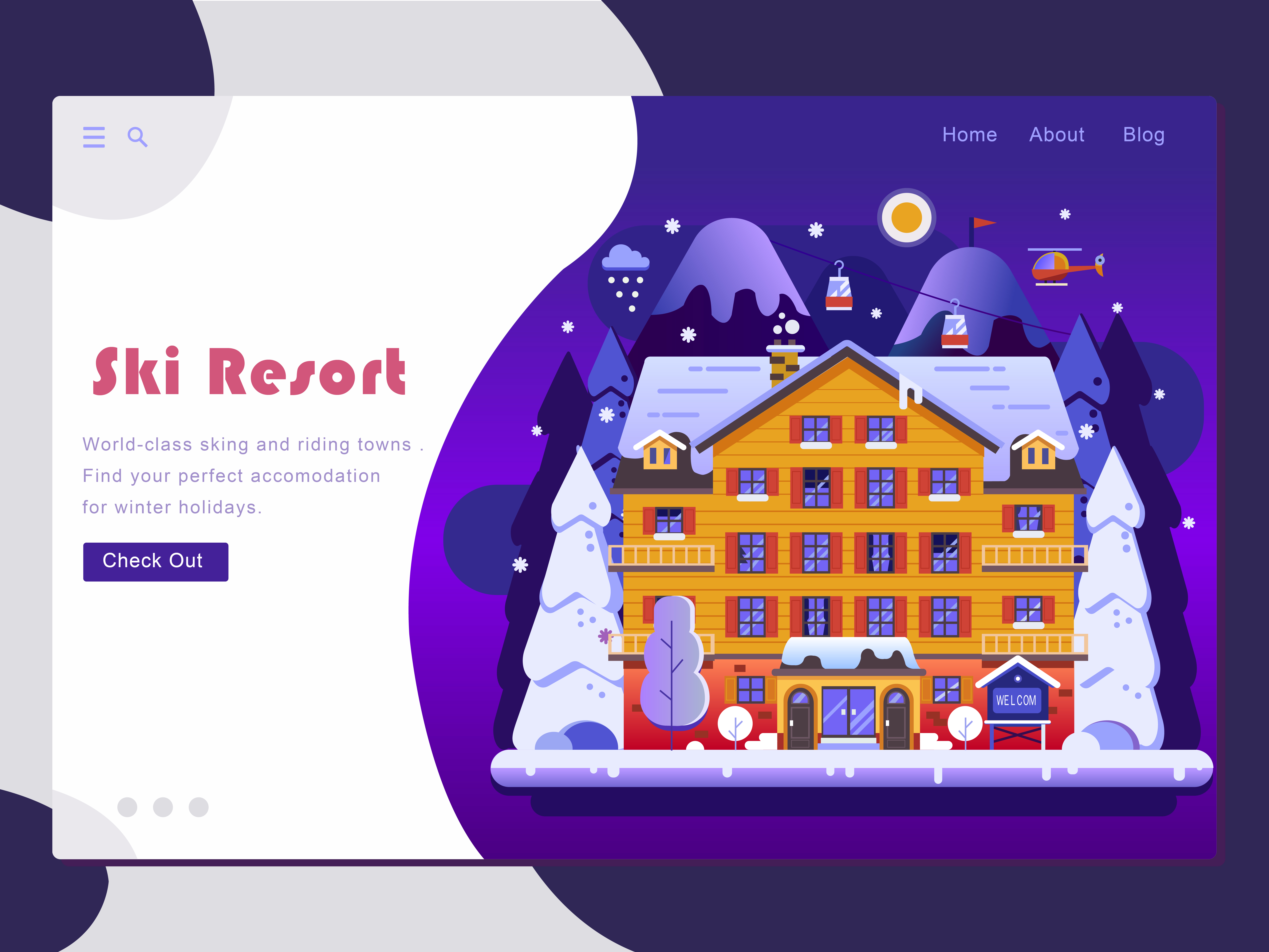 2.5D插画banner_不六花改-站酷ZCOOL