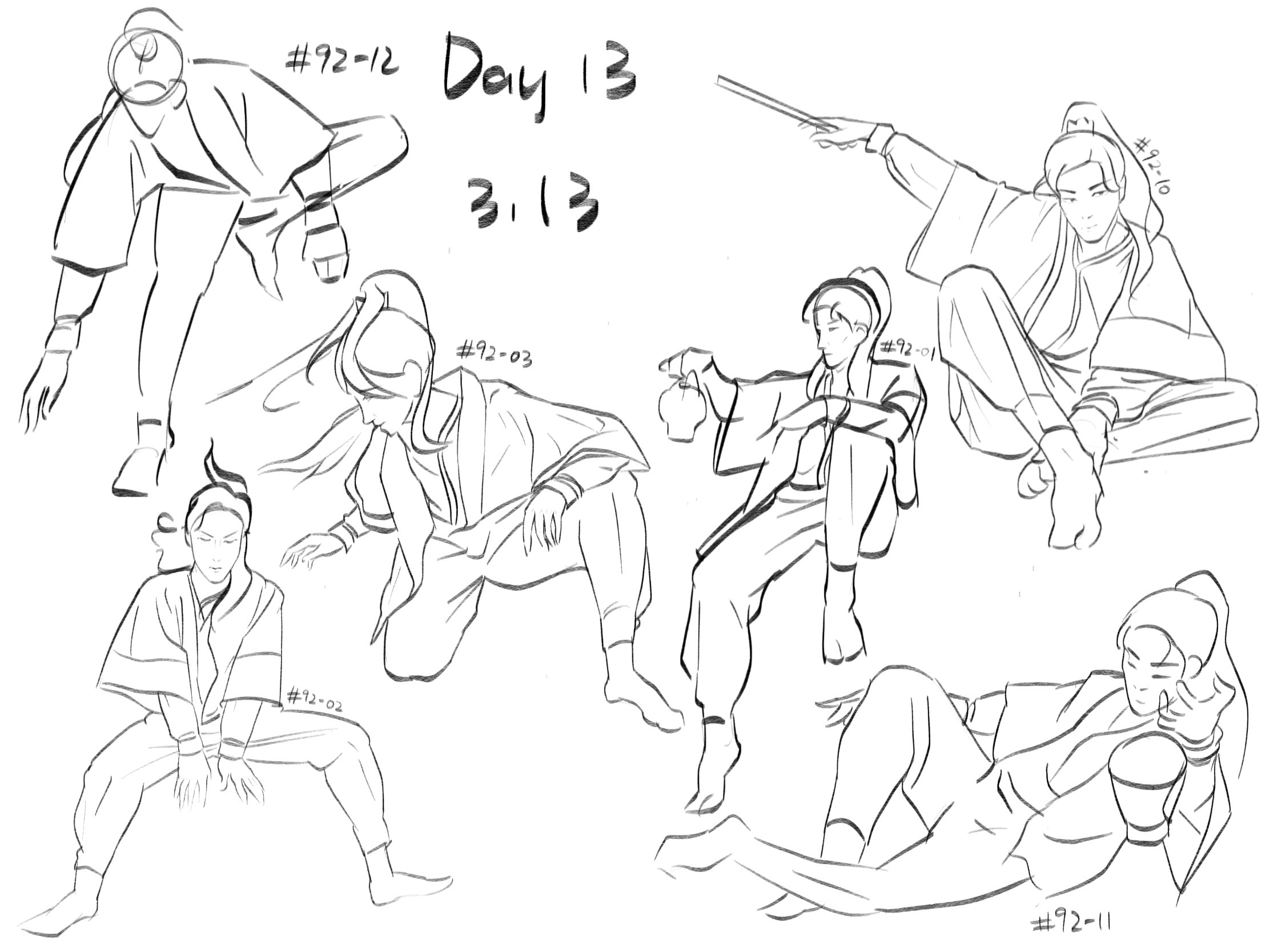 #速写60天挑战赛Day13@速写班长_新的惰性气体-站酷ZCOOL