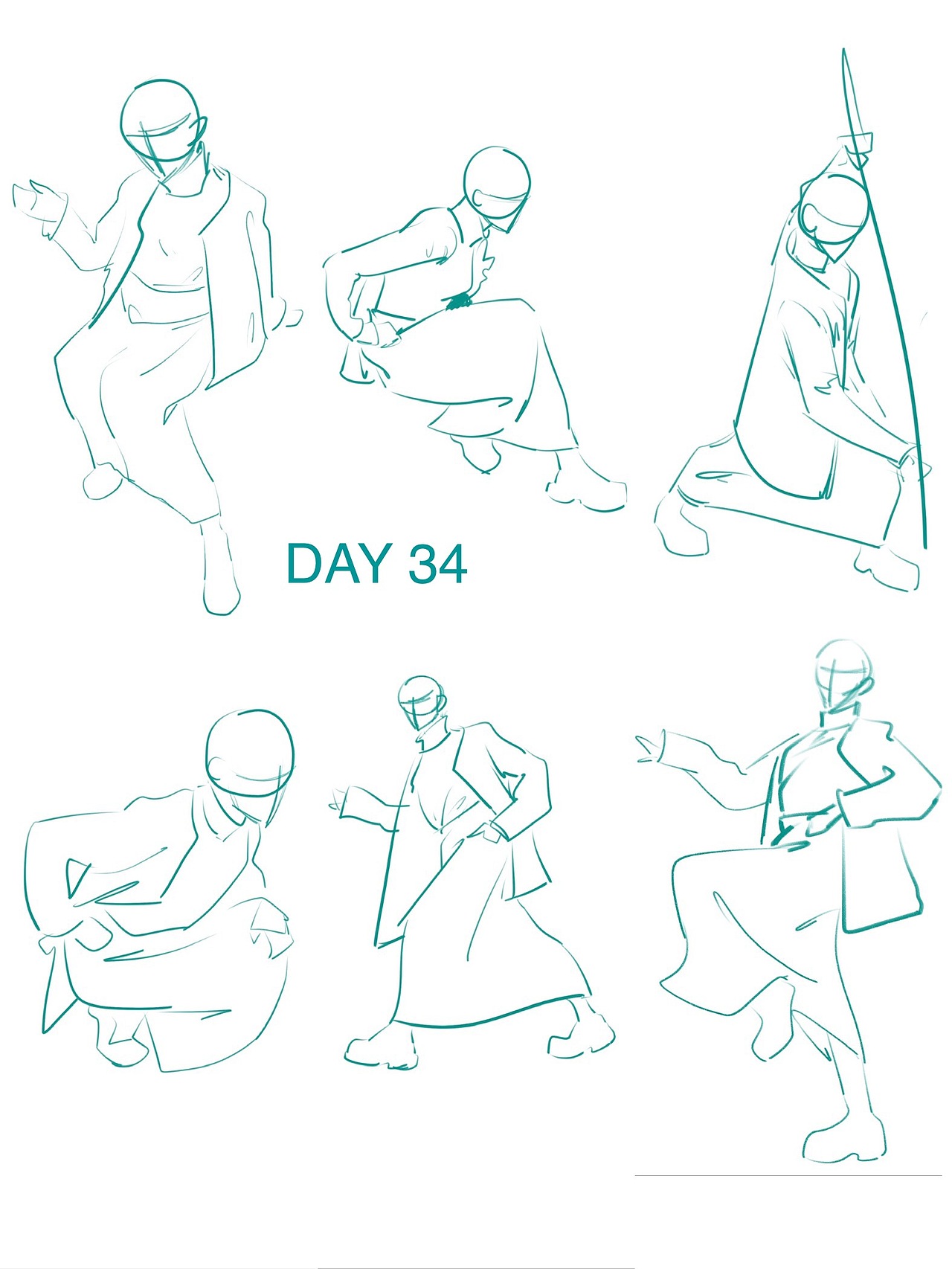 #速写60天挑战赛 Day34@速写班长_他们叫我小蓝同学-站酷ZCOOL