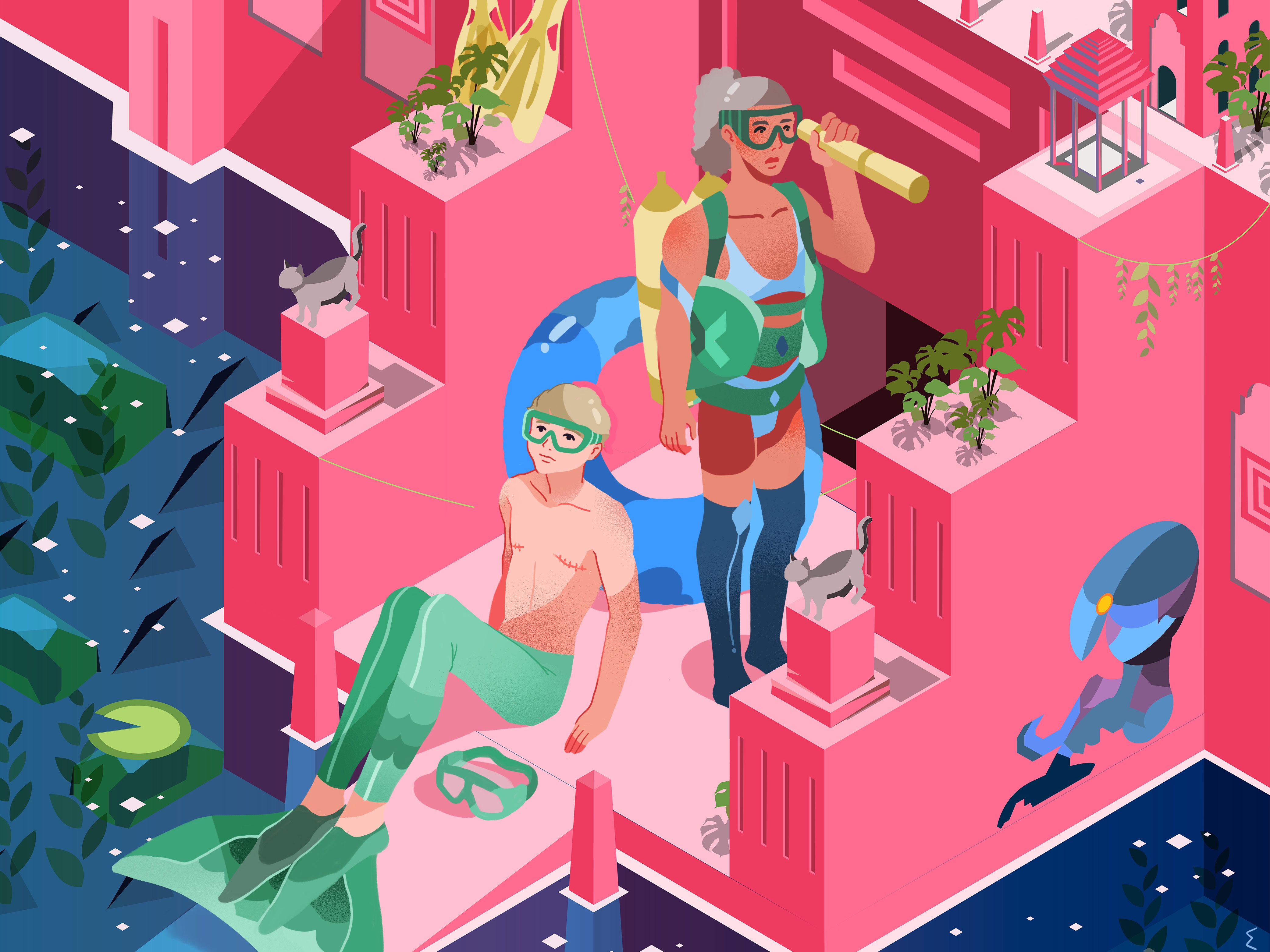 合作 | 水上神殿_征服者威廉Will-站酷ZCOOL