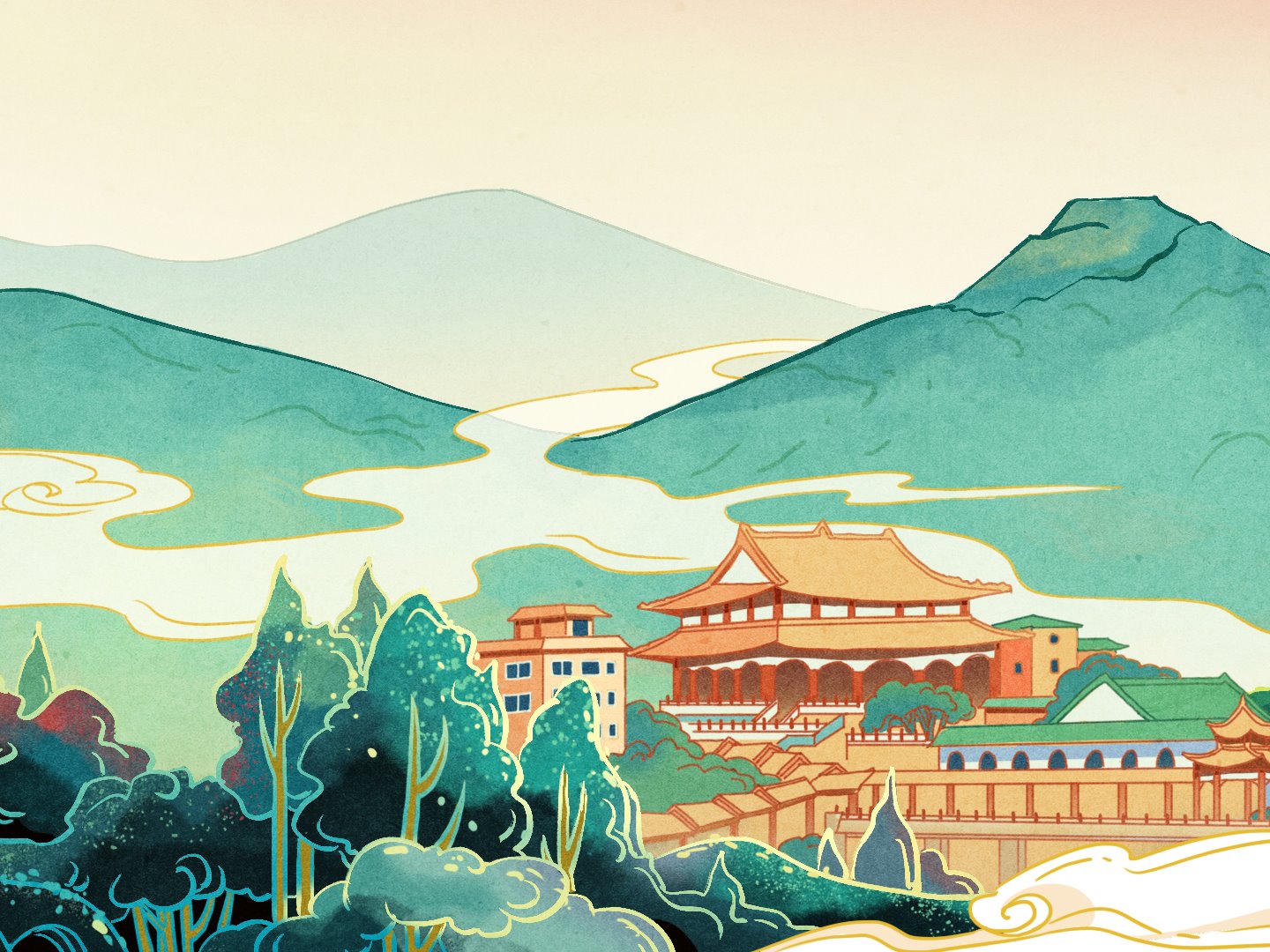 商业插画合集 h5 插画设计_Day和猫咪-站酷ZCOOL