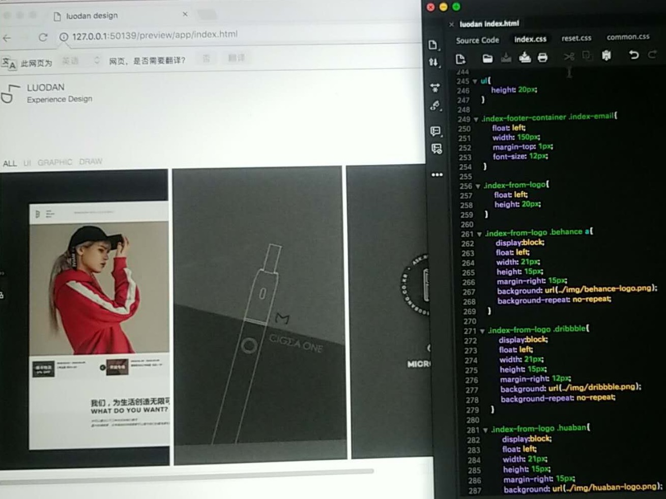 个人网站-静态页面html+css_LAURAluodan-站酷ZCOOL
