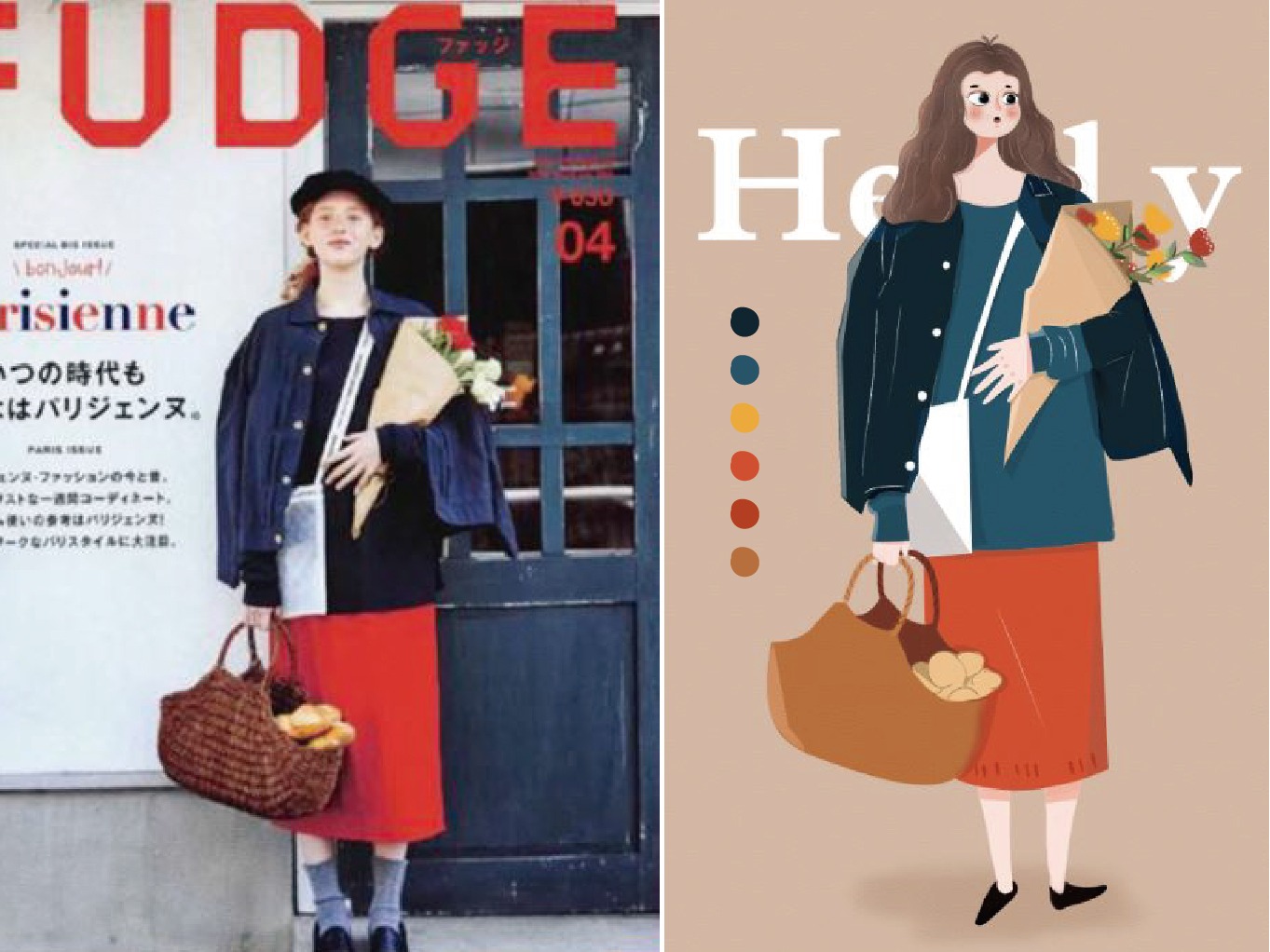 人物插画_阿晚awan-站酷ZCOOL