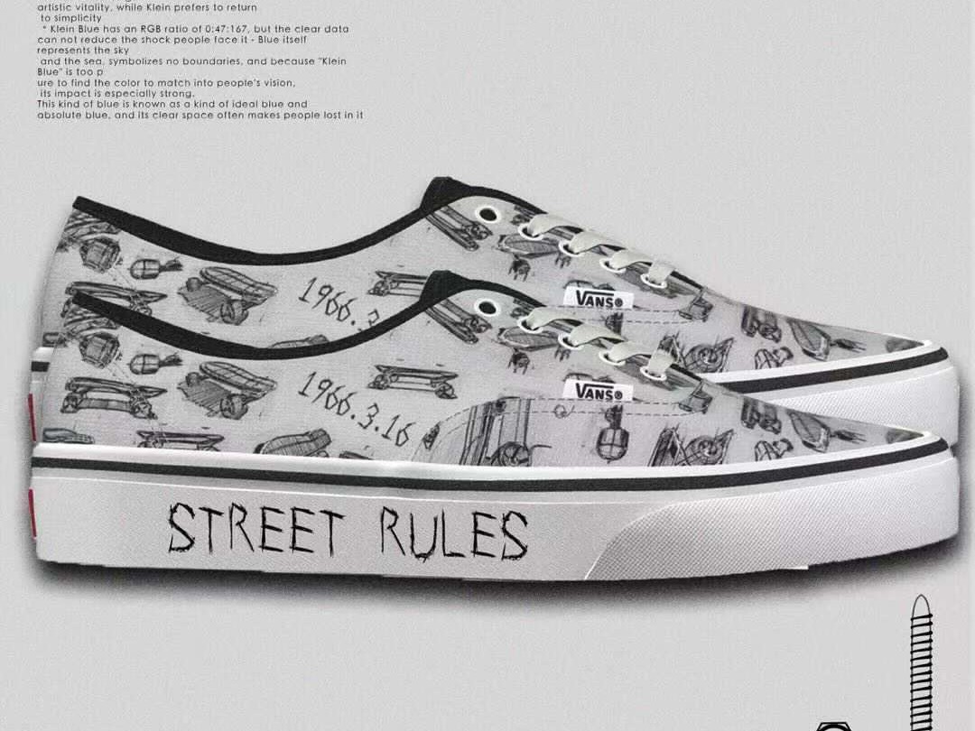 VANS-2021寻找艺术家-《street rules》球鞋设计_黑部进-站酷ZCOOL