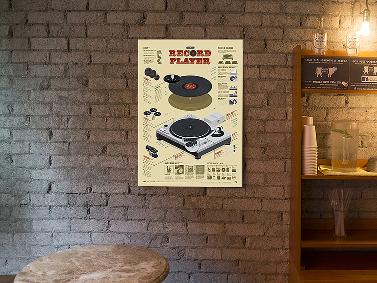 1702 Record Player Infographic Poster|平面|信息图表|203_InfoLab_原创作品-站酷(ZCOOL)