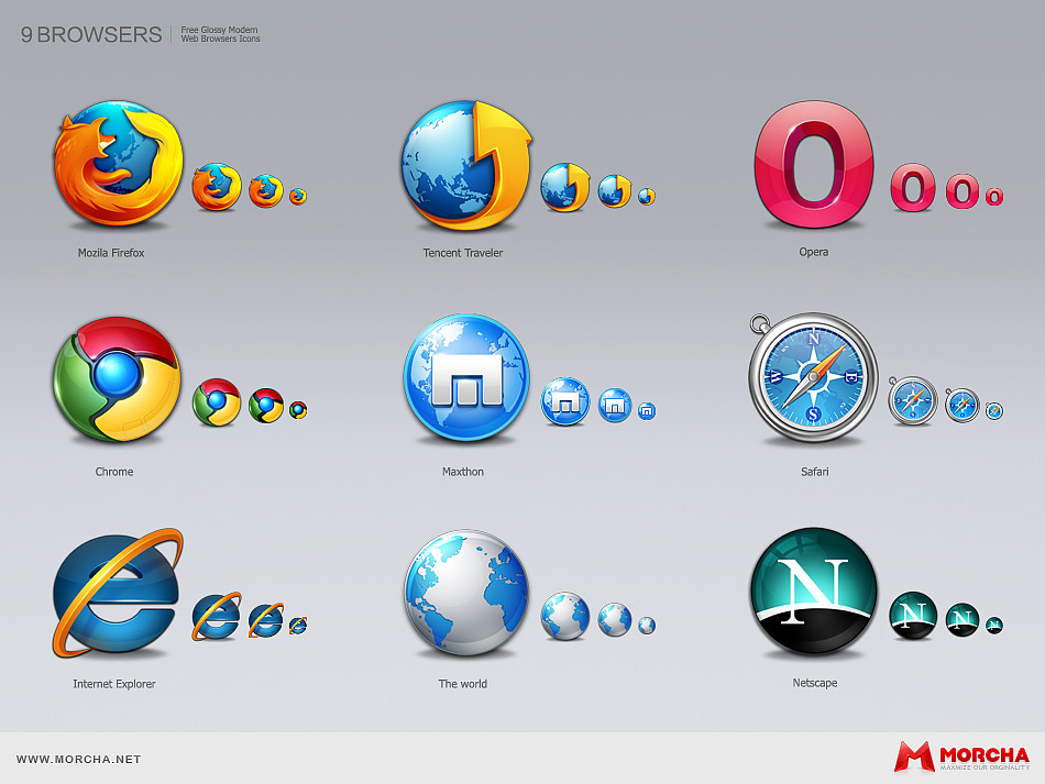 9 Browsers(含ico文件打包下载)_jixi2000-站酷ZCOOL