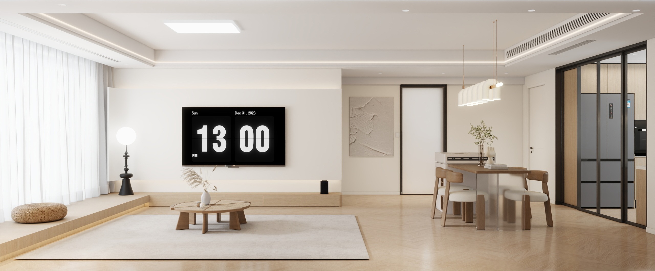 130平 原木风设计 定位辽宁抚顺_设计师刘梦迪-站酷ZCOOL