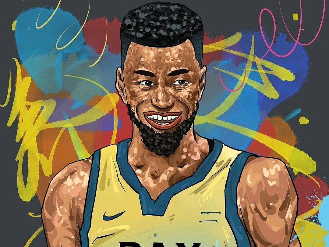 NBA天赋极佳的球员，养生的打法～“维金斯”🌹_爱画没商量-站酷ZCOOL