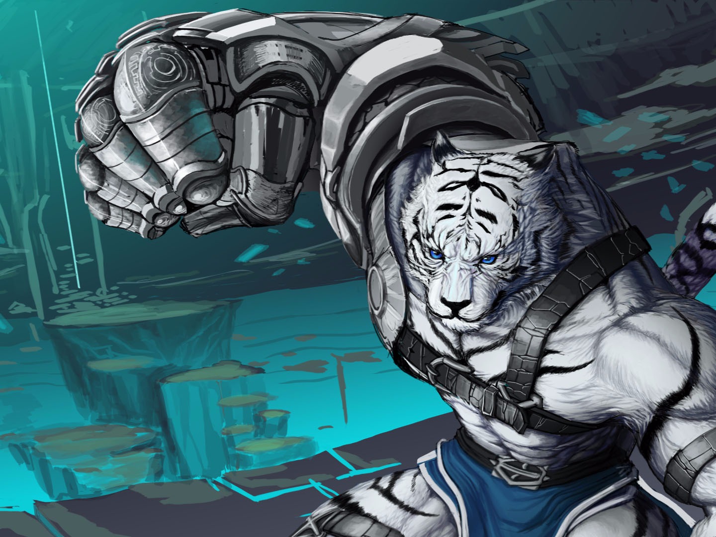 白虎武僧_秋官josh-站酷ZCOOL