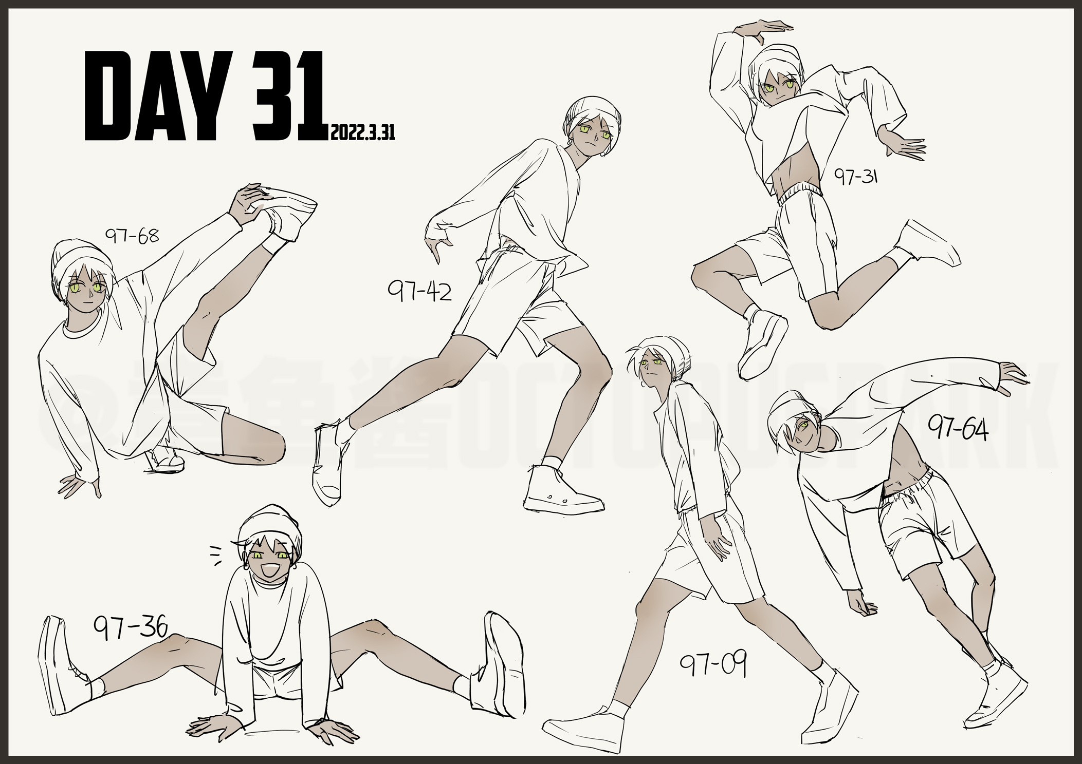 #速写60天挑战赛#Day31@速写班长_章鱼酱油-站酷ZCOOL