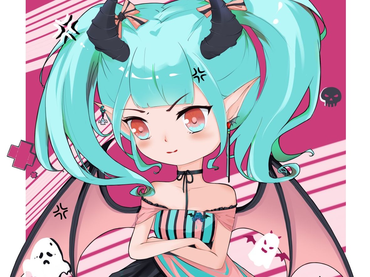 小恶魔-女孩_零食爱好者__ZL-站酷ZCOOL