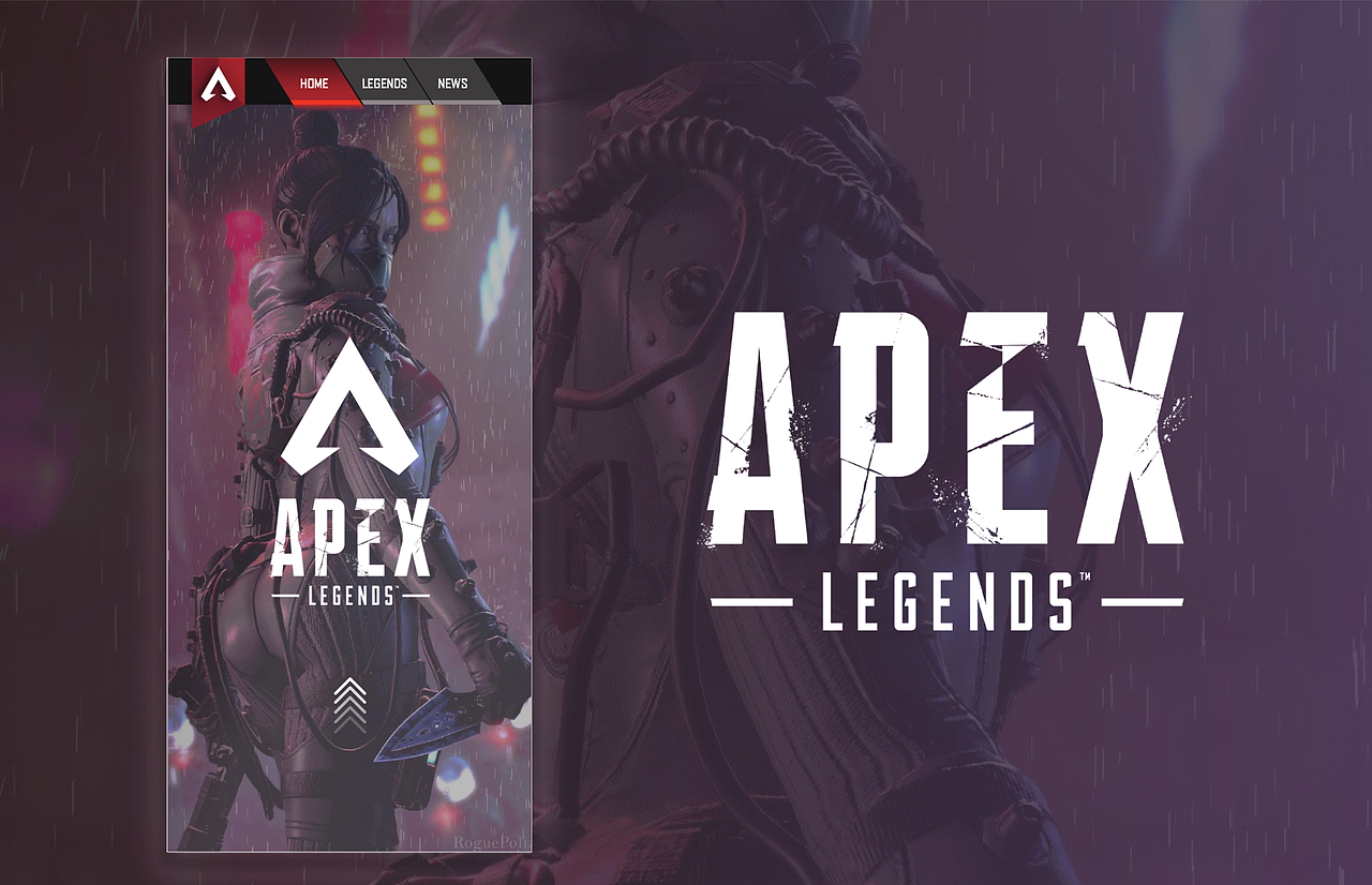 Apex legends | 概念网页设计 | 学生作品_ketodesign-站酷ZCOOL