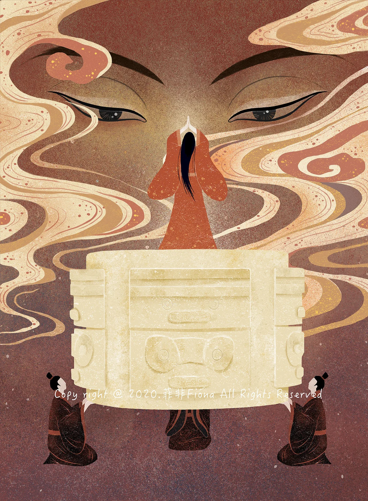 画文物之良渚文化玉琮_菲非Fiona-站酷ZCOOL