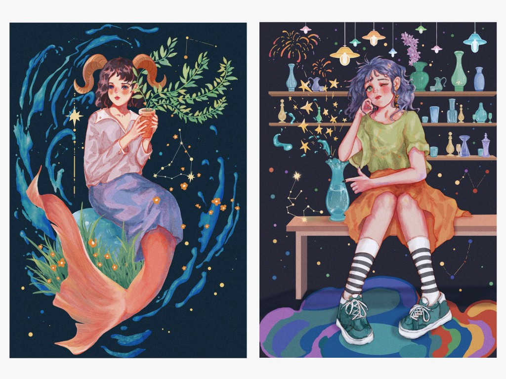 十二星座少女 持续更新_洛零壹Emily-站酷ZCOOL