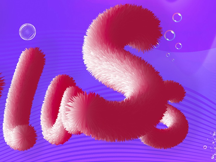 AI-3D毛绒文字_smile_0808-站酷ZCOOL