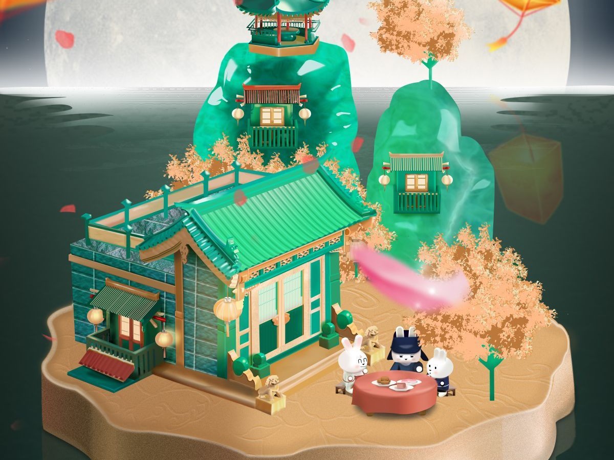 全图鼠绘中秋_4me1-站酷ZCOOL