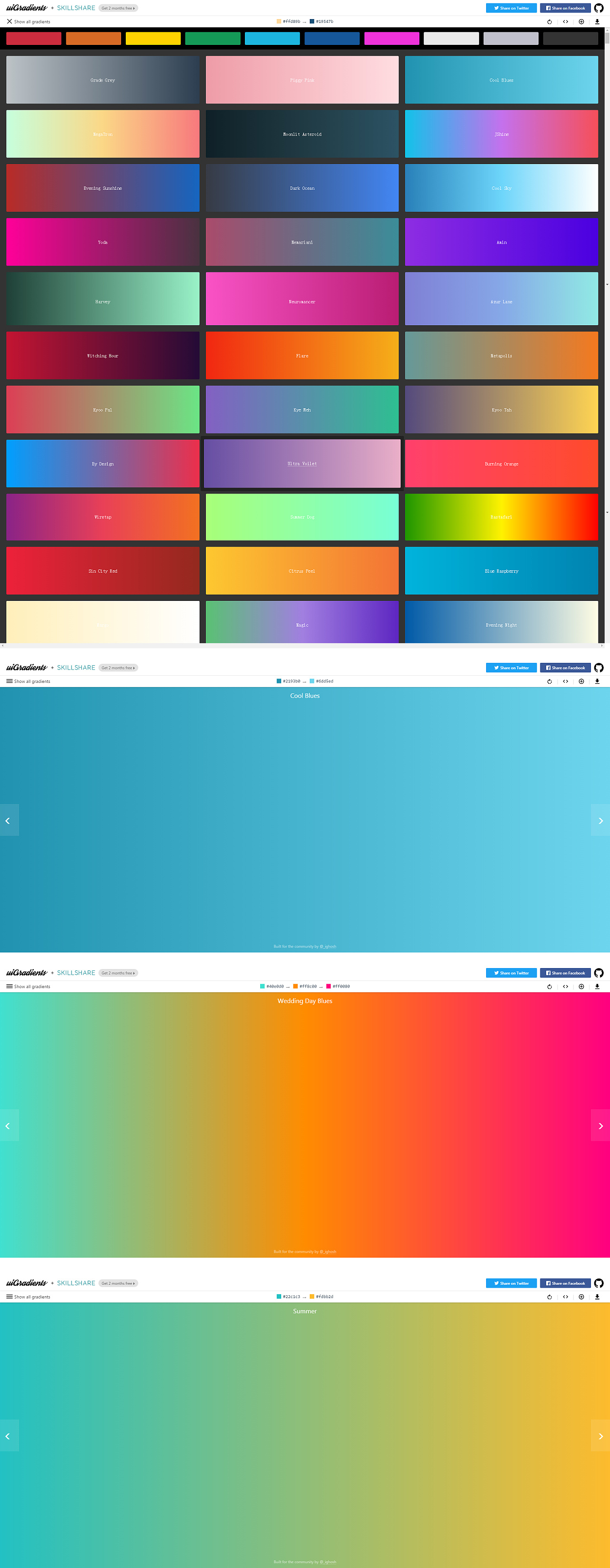 UIgradients – 美丽的UI渐变色分享站|平面|其他平面|YinYuanXiang - 临摹作品 - 站酷 (ZCOOL)