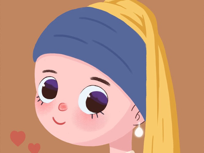 名画转插画系列_yu_draws-站酷ZCOOL