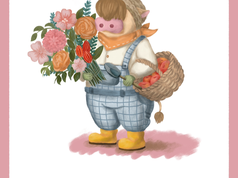 心事从脚下溢出的小牛_Lisa_ZY-站酷ZCOOL