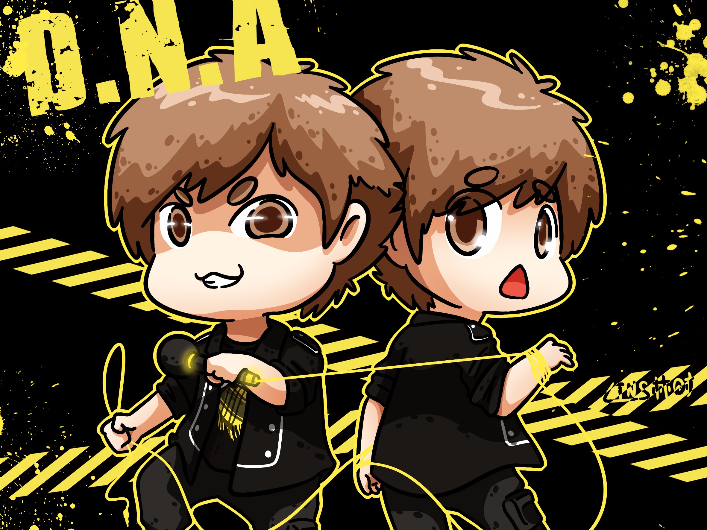 《DNA》五月天 Q版正反人格_LINS林时-站酷ZCOOL