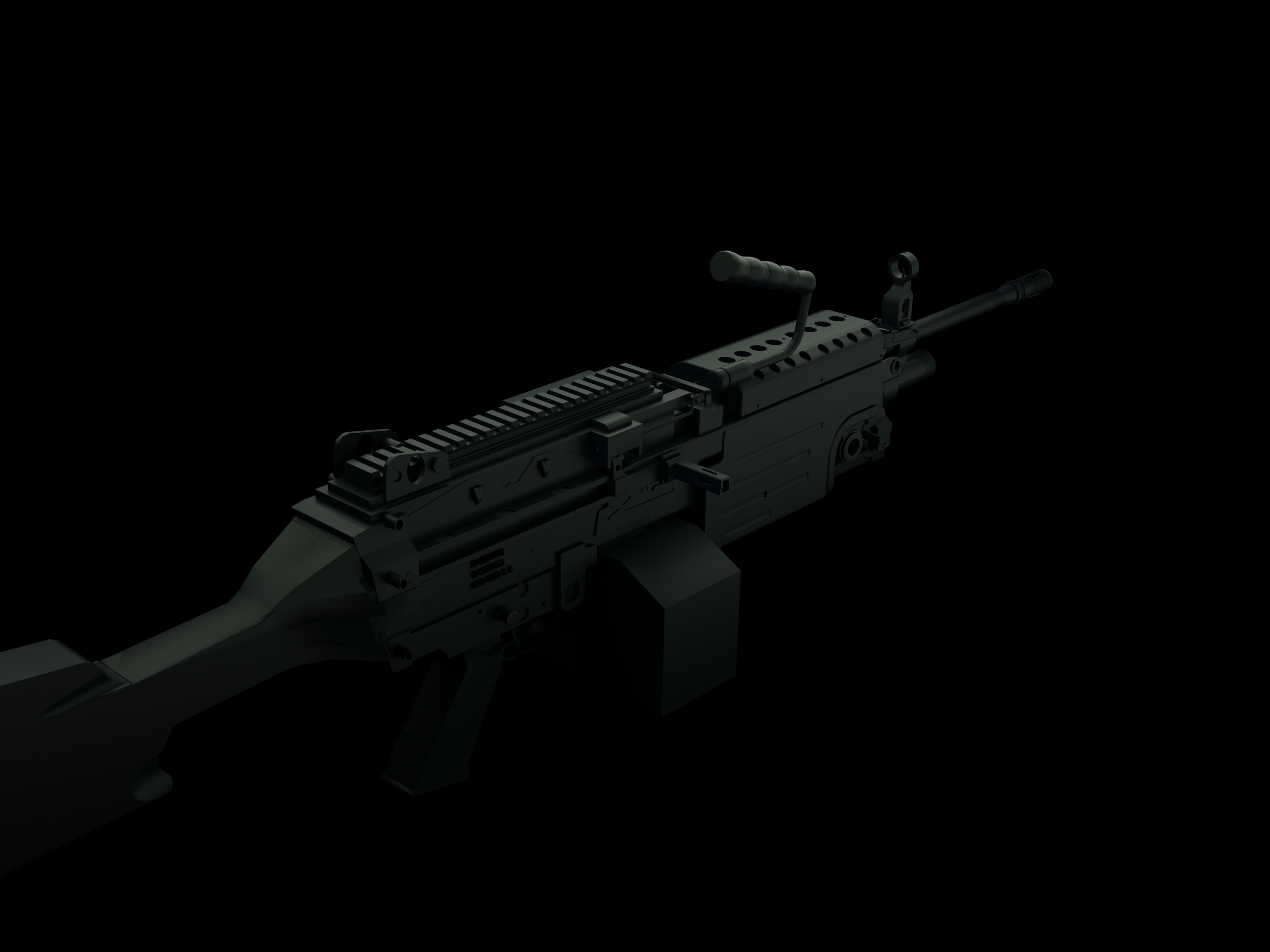 M249机枪__阿维-站酷ZCOOL