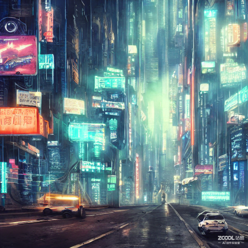 #AI创作实验室#机器人高大城市_啊啦啦啦啦啦-r6017-站酷ZCOOL