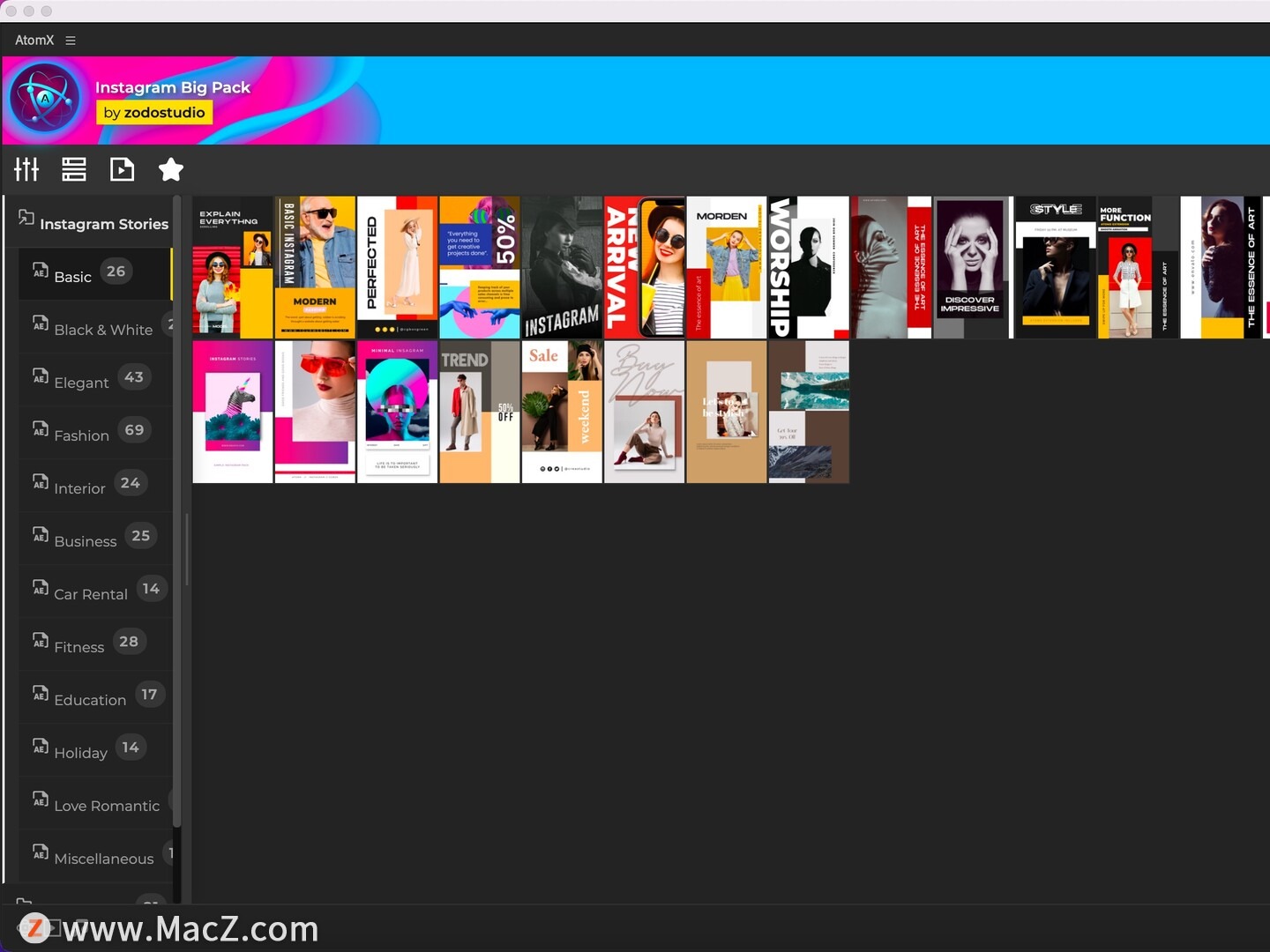 AE脚本-610种竖屏封面宣传设计文字标题背景排版动画 INS Stories Big Pack_醉舞千年杯莫停-站酷ZCOOL