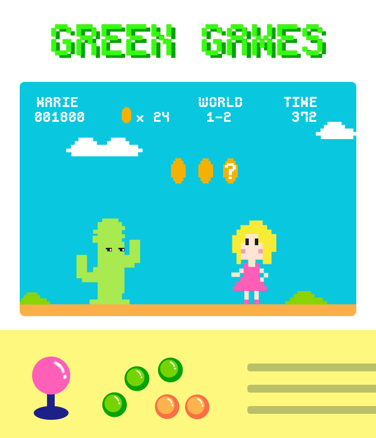 Green Arcade Games_赵一只啊-站酷ZCOOL