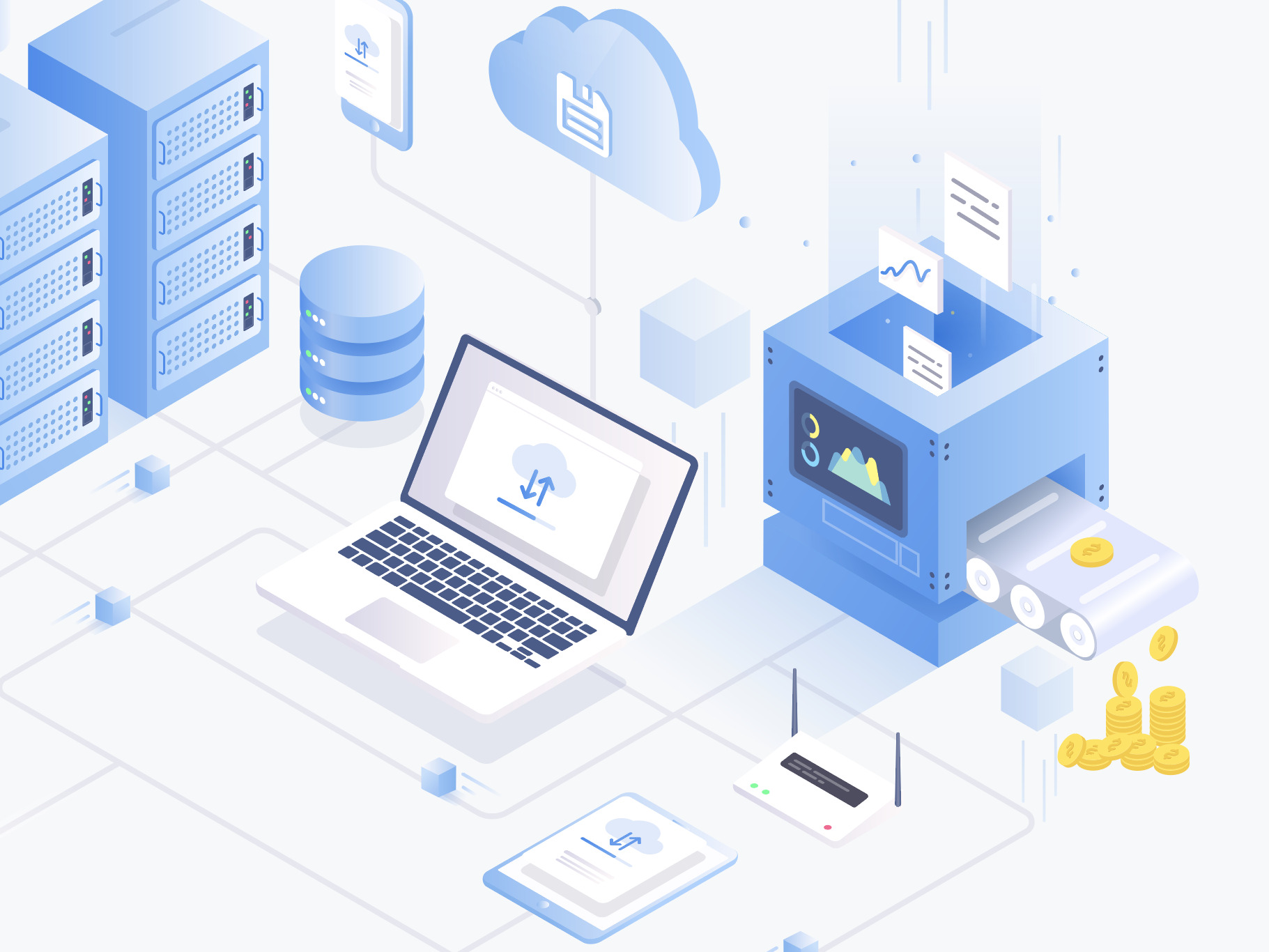 两种2.5D图标及插画临摹_七狐-站酷ZCOOL