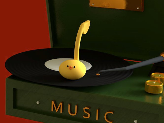 旋转的小音符_若则Violet-站酷ZCOOL