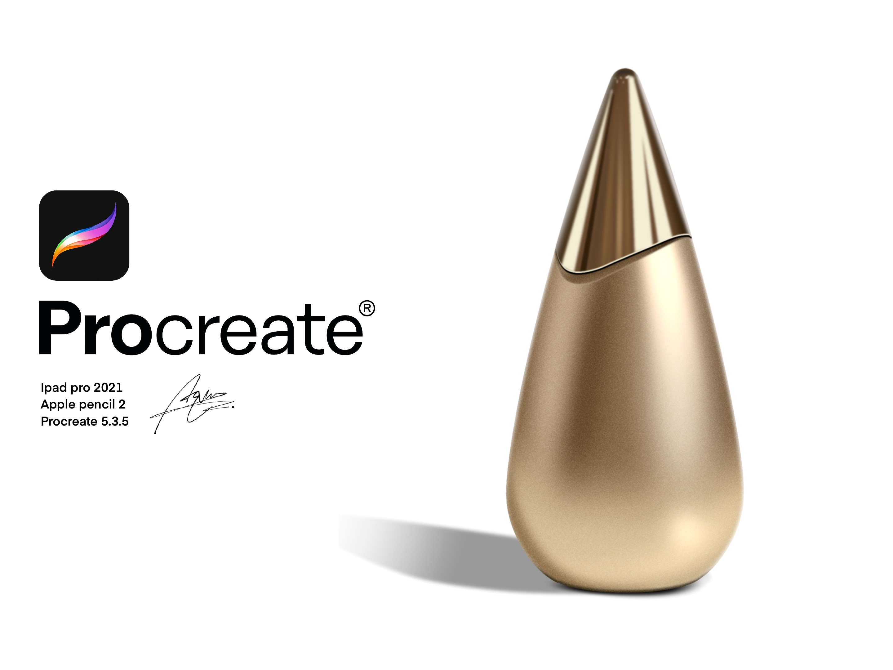 如何用Procreate去给产品进行2D渲染？_Aqunzz-站酷ZCOOL