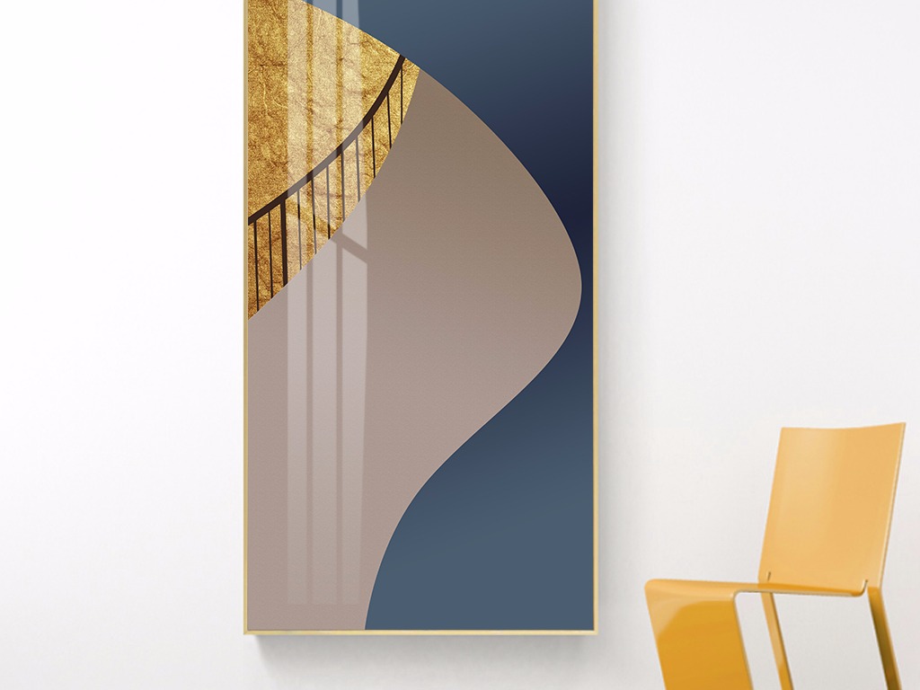 轻奢抽象玄关装饰画简约现代客厅几何肌理画_风中狂想丶-站酷ZCOOL