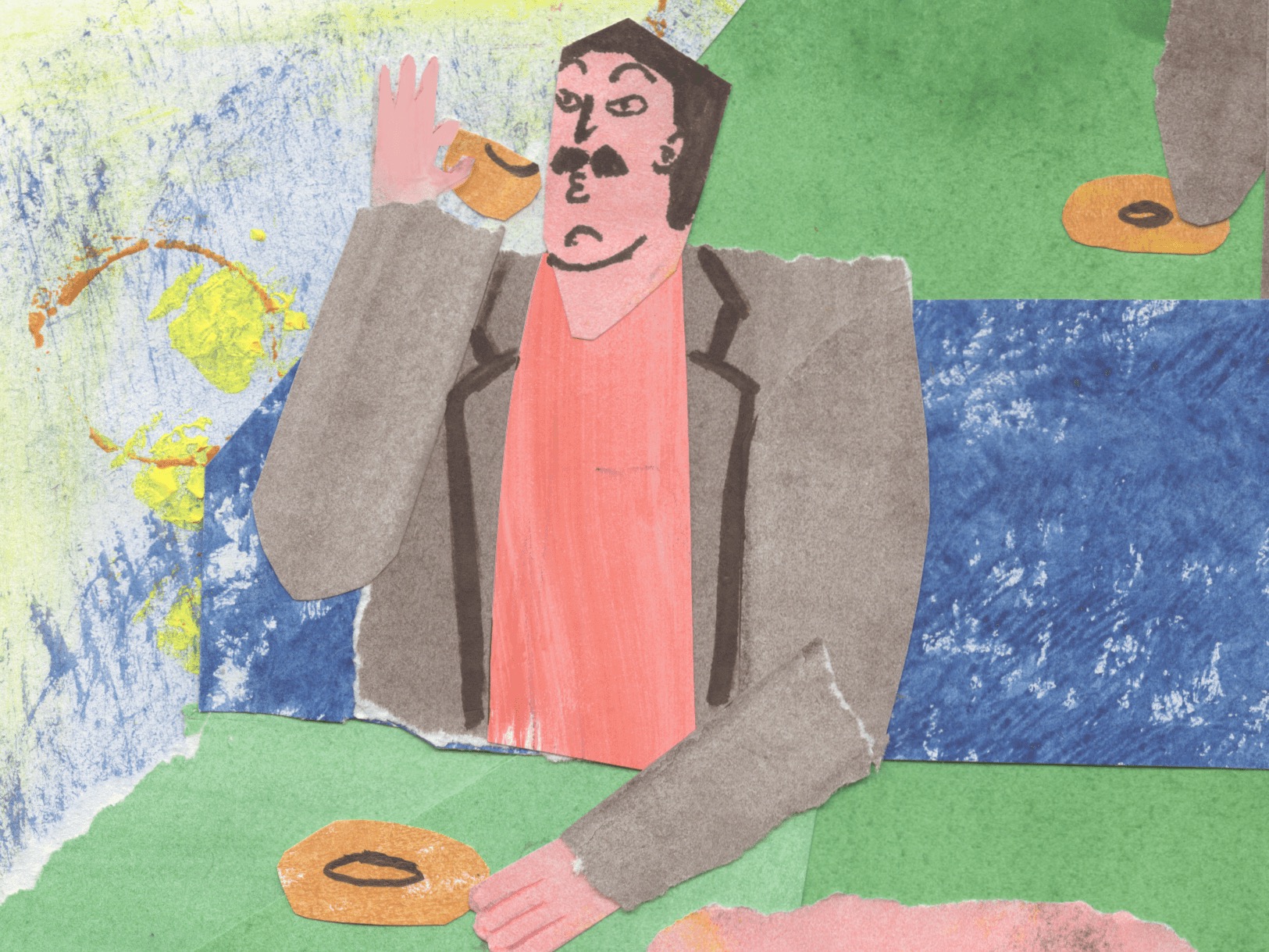 拼贴作品-没话聊不如喝咖啡_HANKE_24-站酷ZCOOL