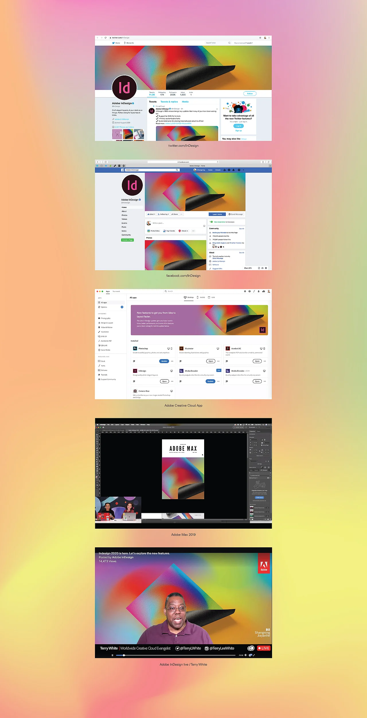 Adobe InDesign 2020 开启界面_Experimental posters_王上宁-站酷ZCOOL