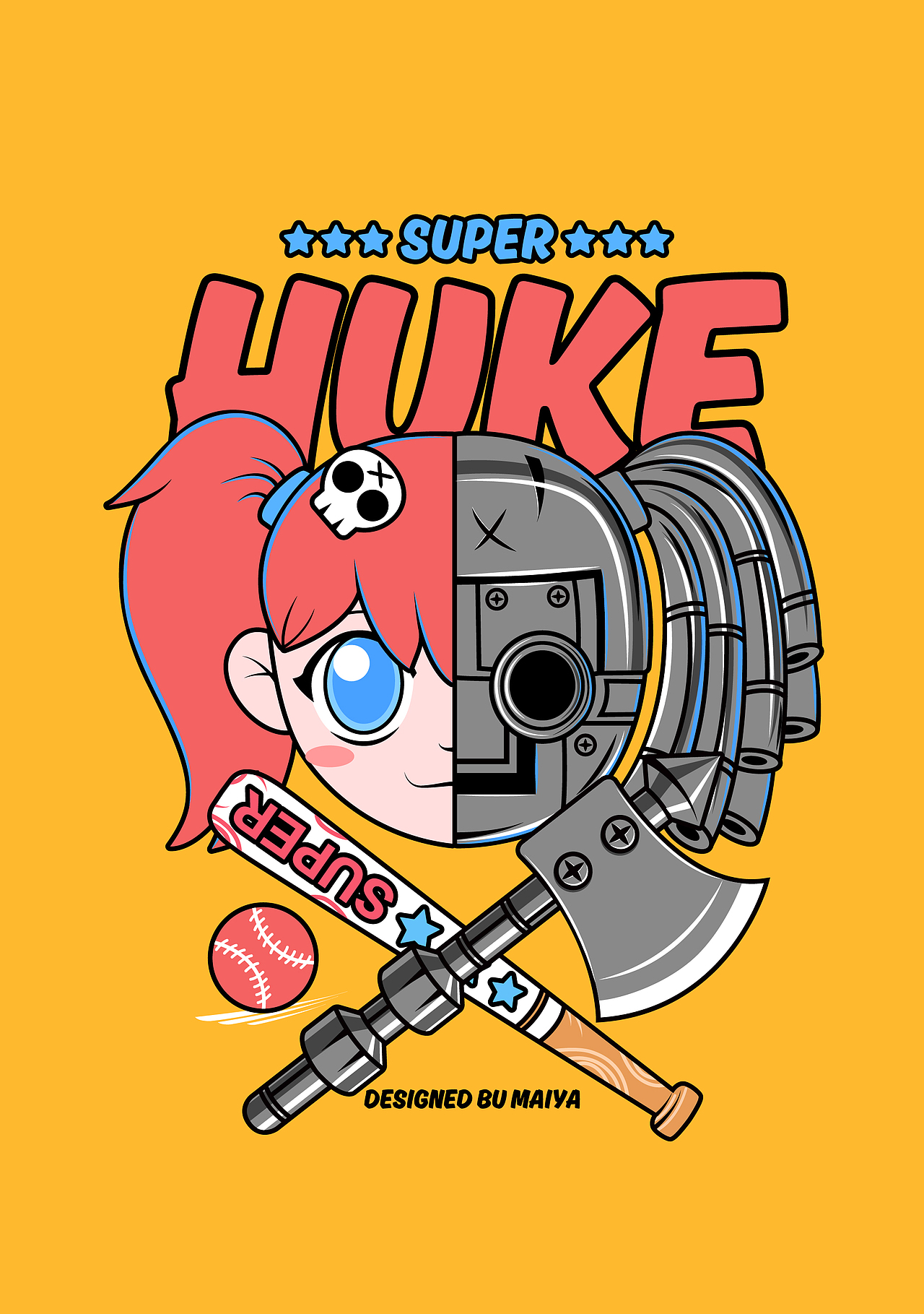 AI 矢量插画 潮流插画 练习_麦芽Tang20-站酷ZCOOL