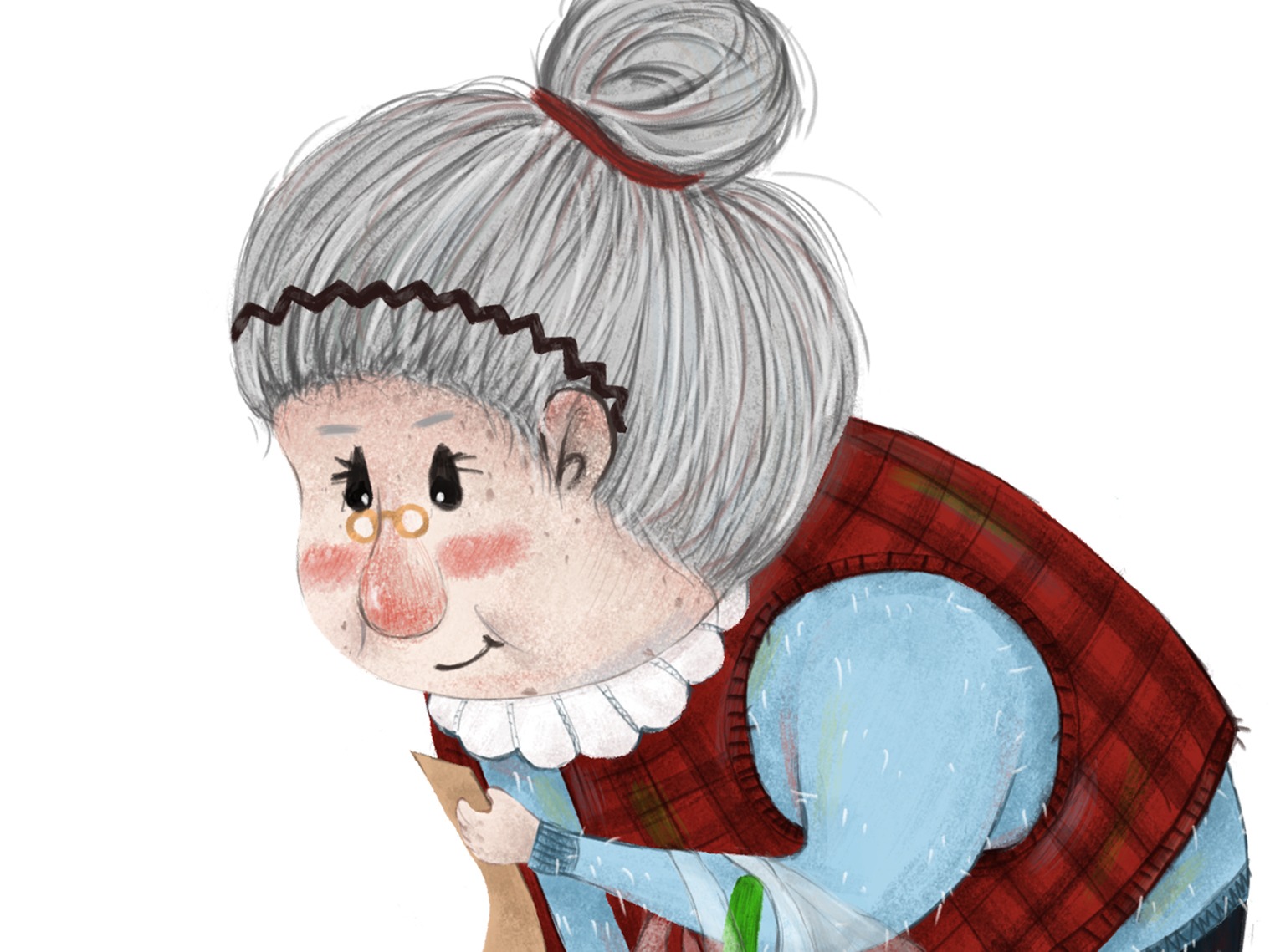 命题练习——老奶奶去买菜_Ayu雨子酱-站酷ZCOOL