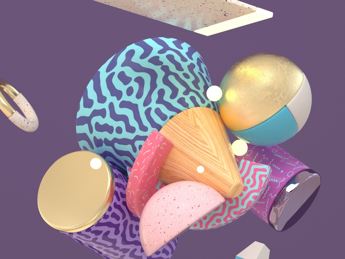 2021-C4D练习_未来首富-站酷ZCOOL